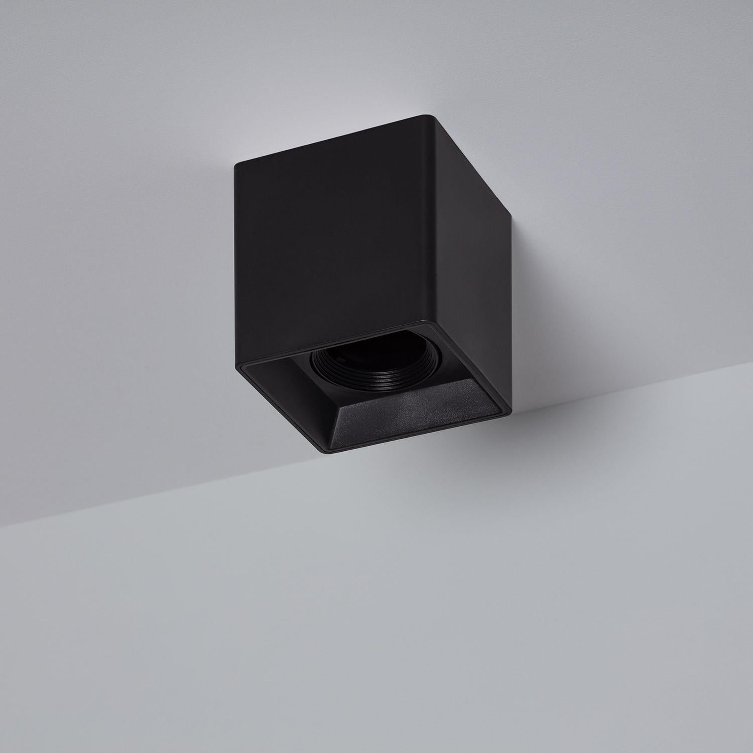 Ledkia Aplique de Techo Cuadrado Space Plateado | Leroy Merlin