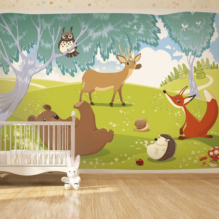 Papier Peint "Animaux Hilares" 70 x 100 cm | Leroy Merlin