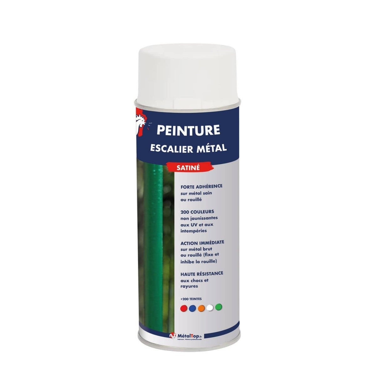 Peinture Escalier Metal - Rosé - RAL 3017 - Bombe 400 ml - Métaltop ...