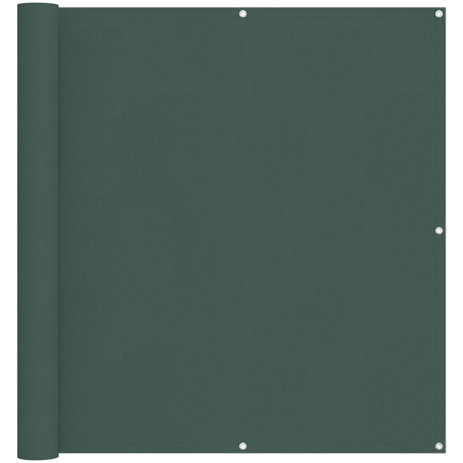 Pantalla de Balcón | Toldo para balcón Verde oscuro 110 x 800 cm Tela ...