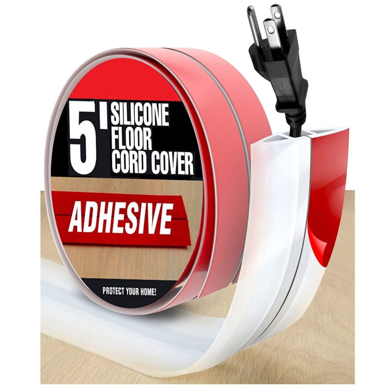 Cache Câble Sol 5M x 6,5 cm - Goulotte en Silicone Auto-Adhésive ...