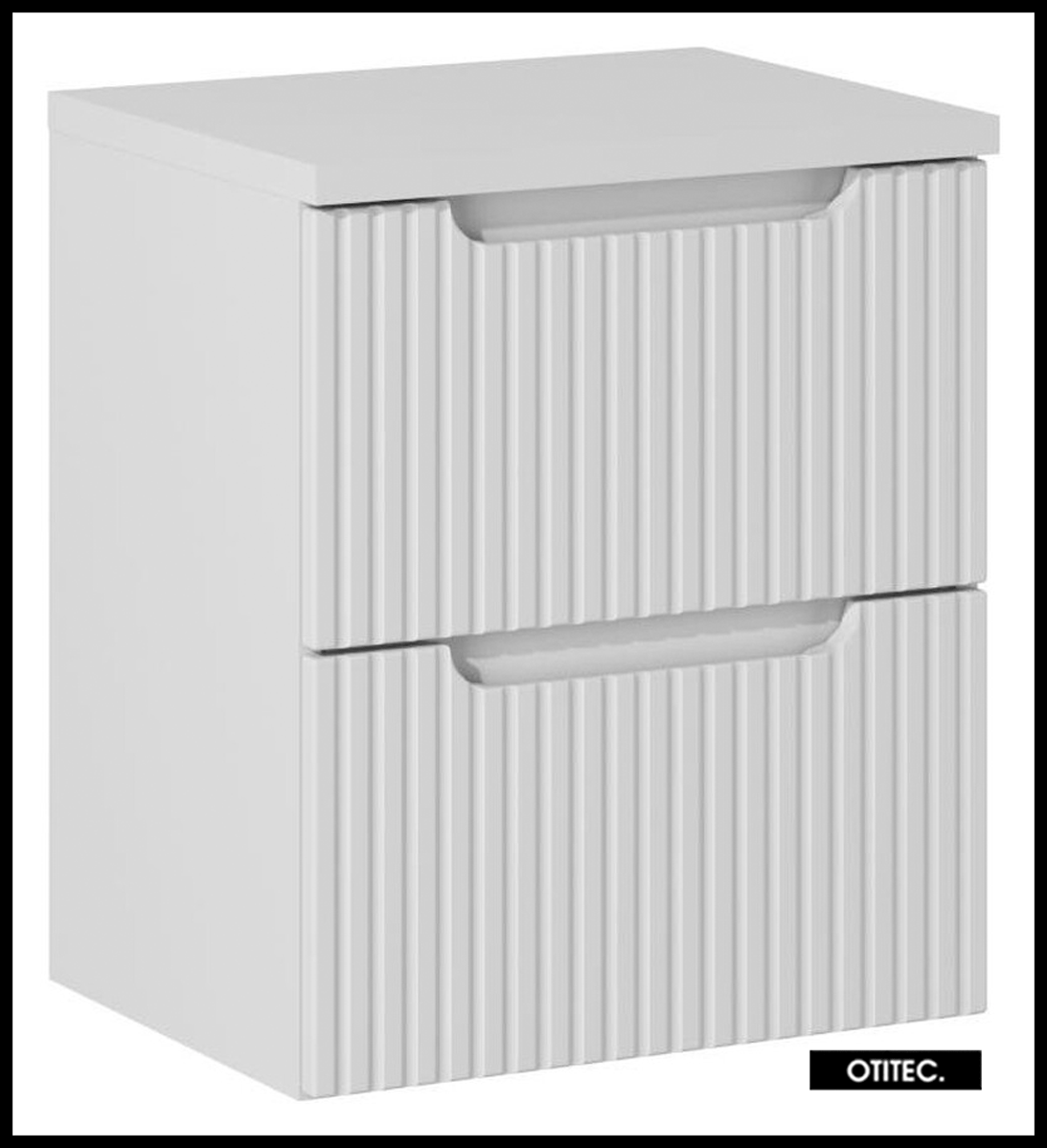 Mueble bajo lavabo de 50 cm - Con Plan - Blanco - 2 cajones - VOLTA ...