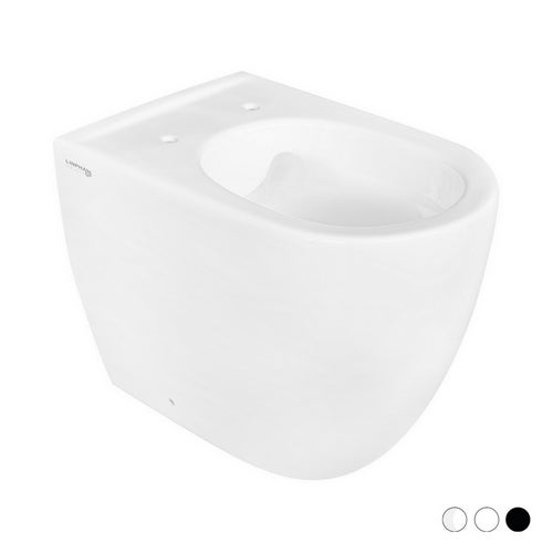 Inodoro de pared empotrado GRETA RIMLESSDesagüe universal Blanco ...