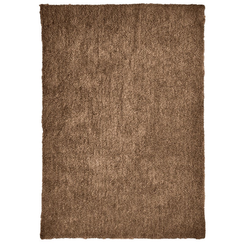 Tapis 200 x 300 cm shaggy à poils courts doux marron – COSMOS | Leroy ...