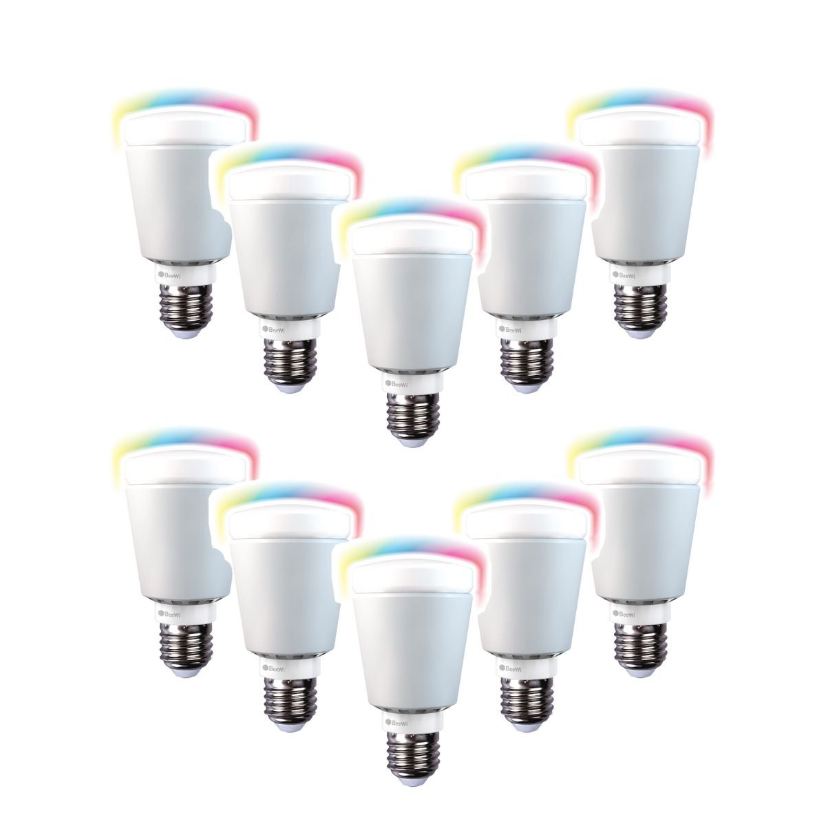 Lot 10 Ampoules LED multicolore connectées 7W B22 - Beewi by Otio ...