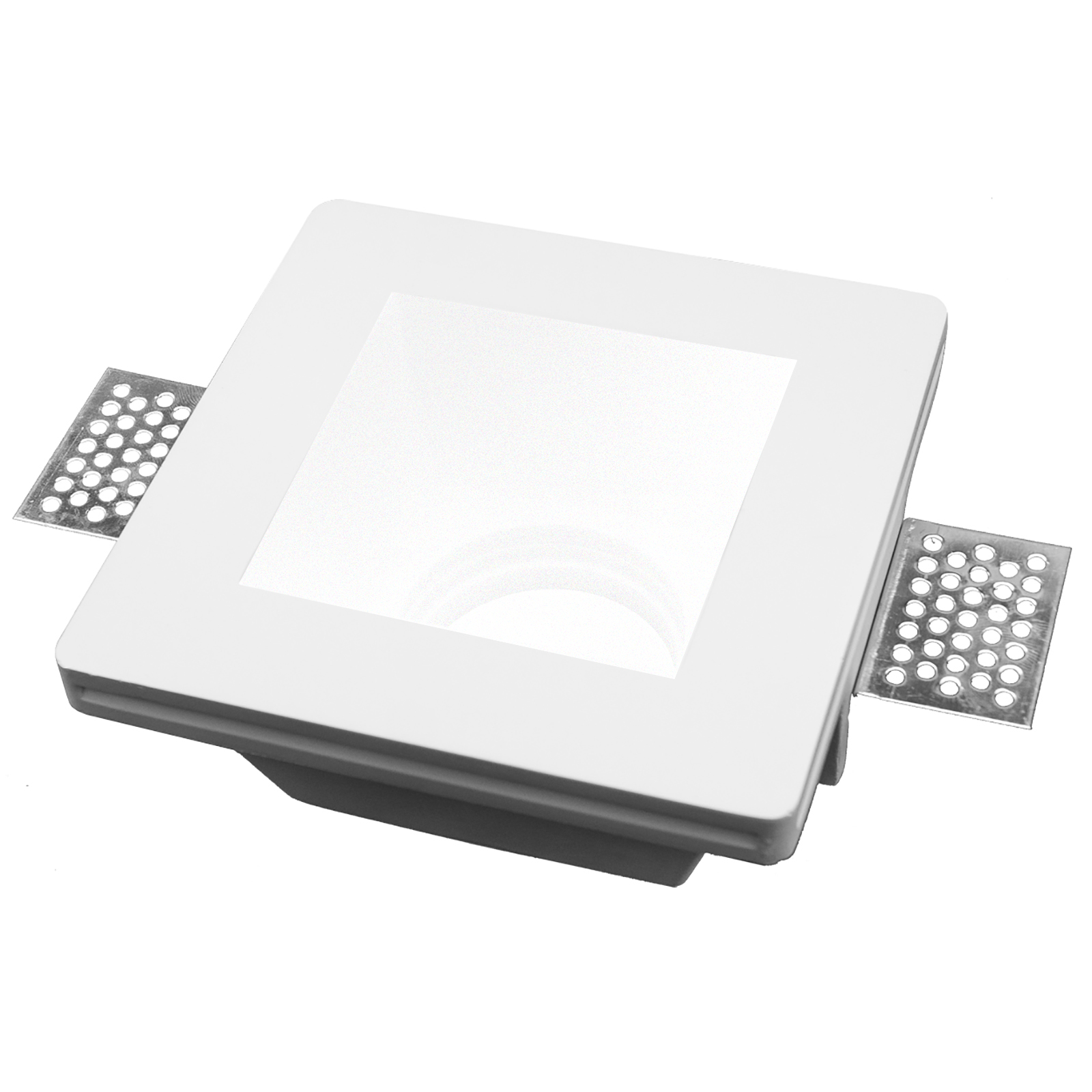 Spot encastré carré pour plâtre Plafonnier encastré LED GU10 MR16 GU5.3 ...