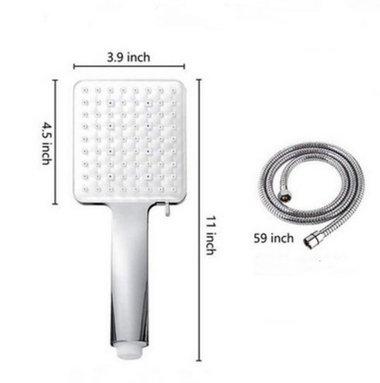 BRIGHTAKE - Douche à main économique avec tuyau 1,5M, 6 types de jets ...