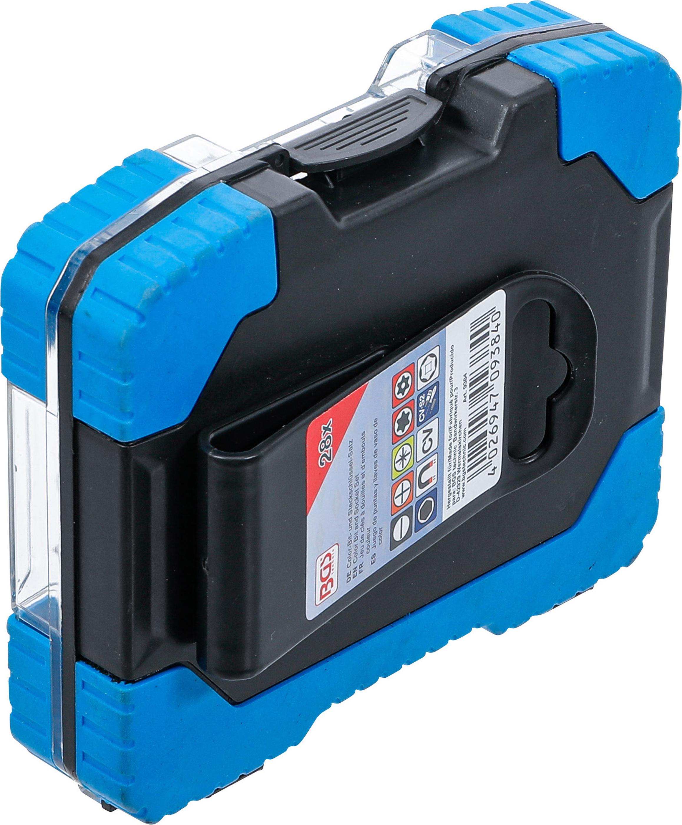 Jeu de clés à douilles et d'embouts couleur BGS TECHNIC - 28 pcs - 9384 ...