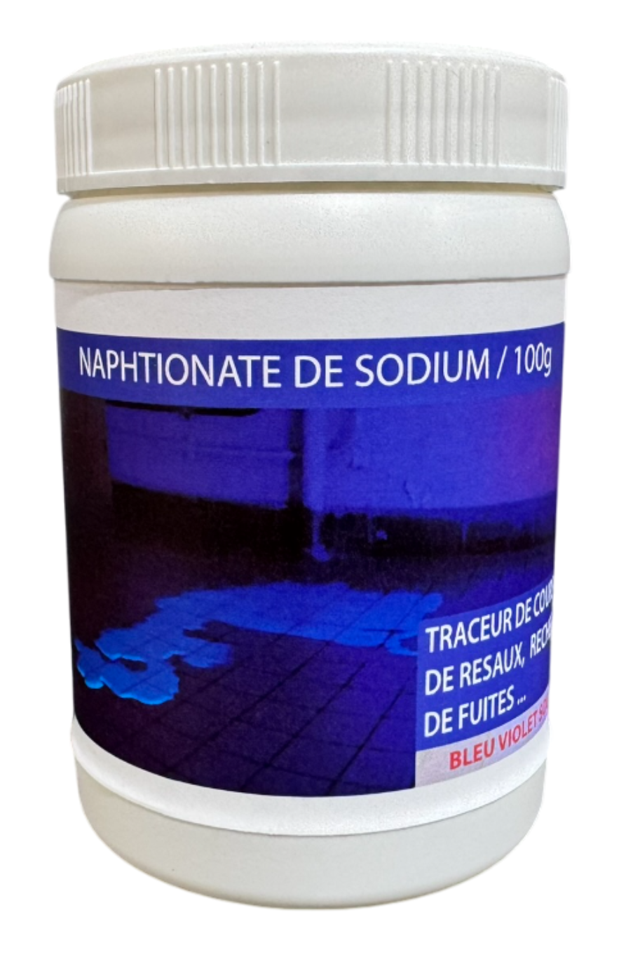 VISIO TECH - Traceur incolore visible sous UV 100g en pot, poudre ...