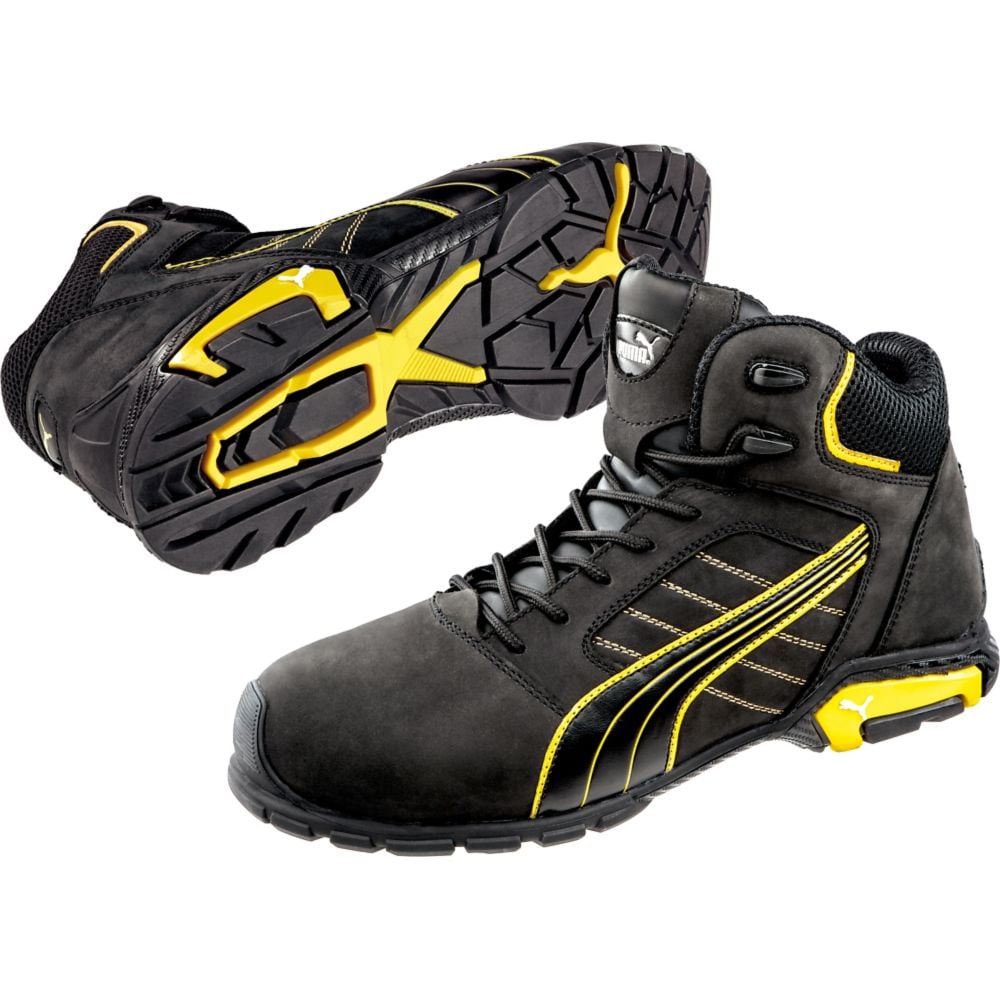 Chaussure de sécurité montante Puma Amsterdam Mid S3 SRC Noir 45 ...