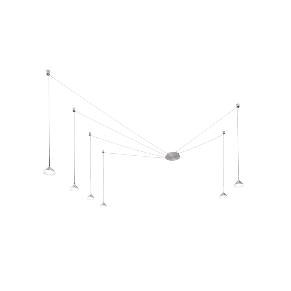 Lámpara colgante LED Isabella 48W 3000K regulable Ø350 cm Aluminio ...
