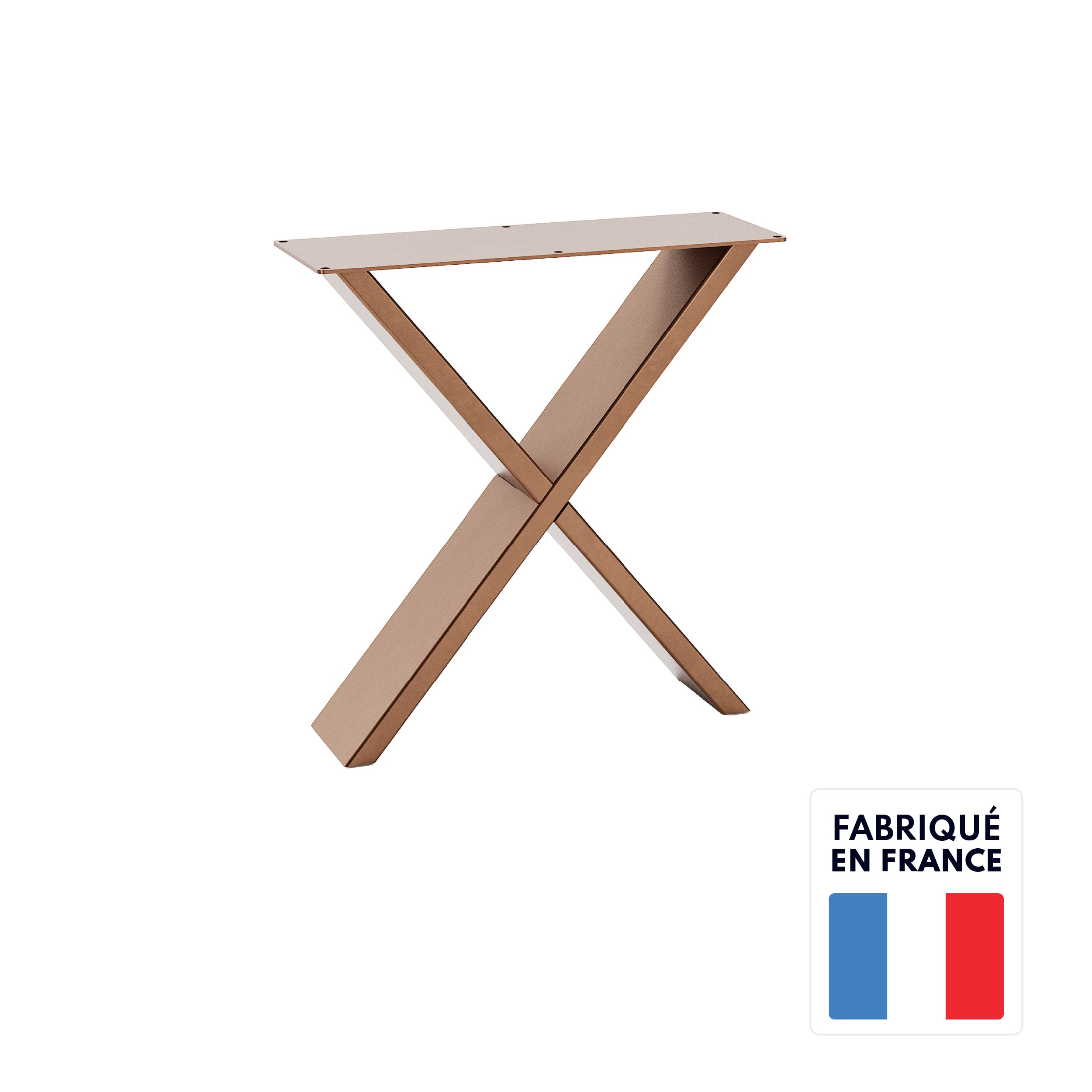 Pied Croix 40cm – Cuivre pailleté et mat - YW387i | Leroy Merlin