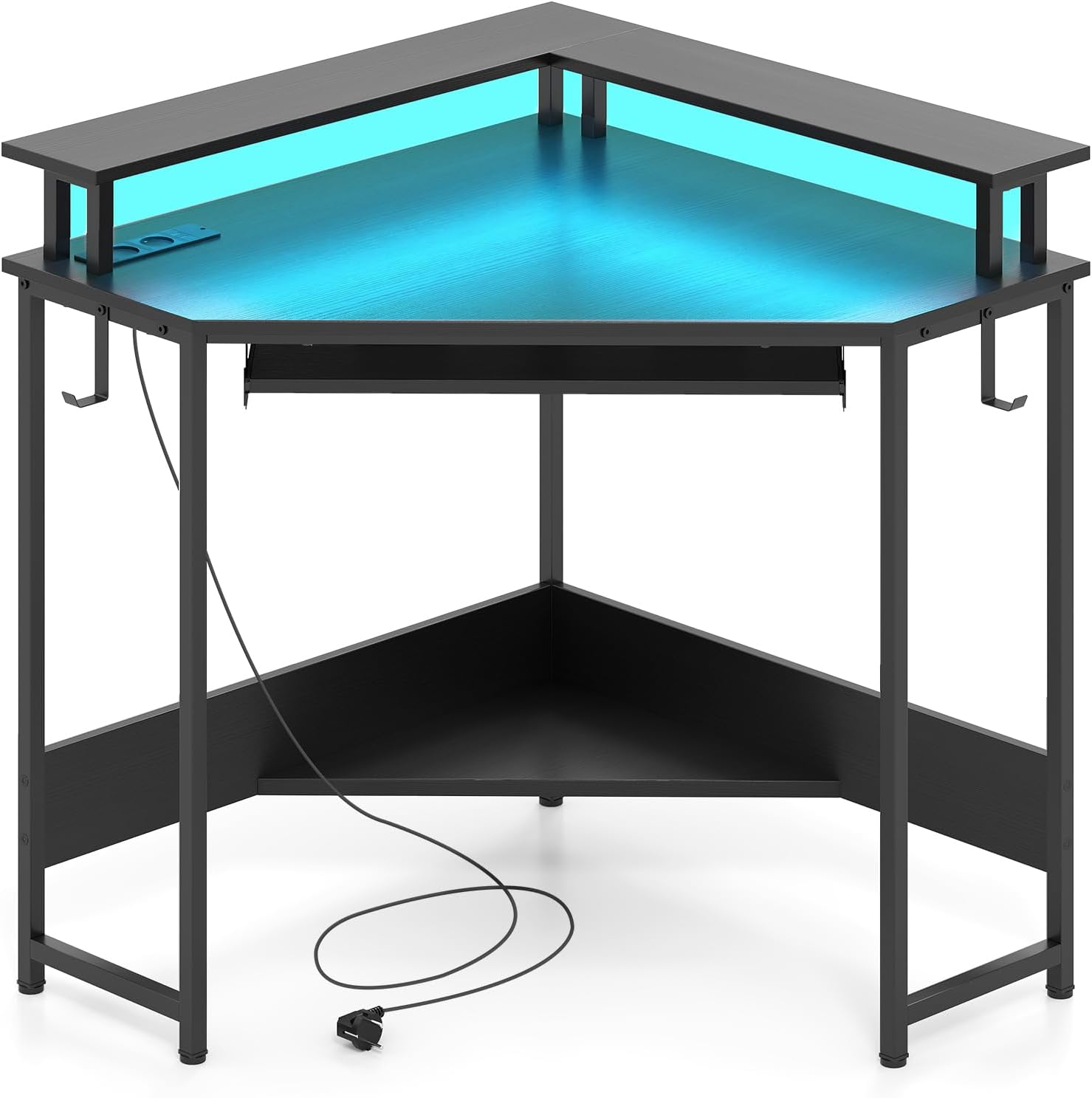 Bureau d'Ordinateur d'angle, 20 Couleurs d'Effet de Lumières,Station de ...