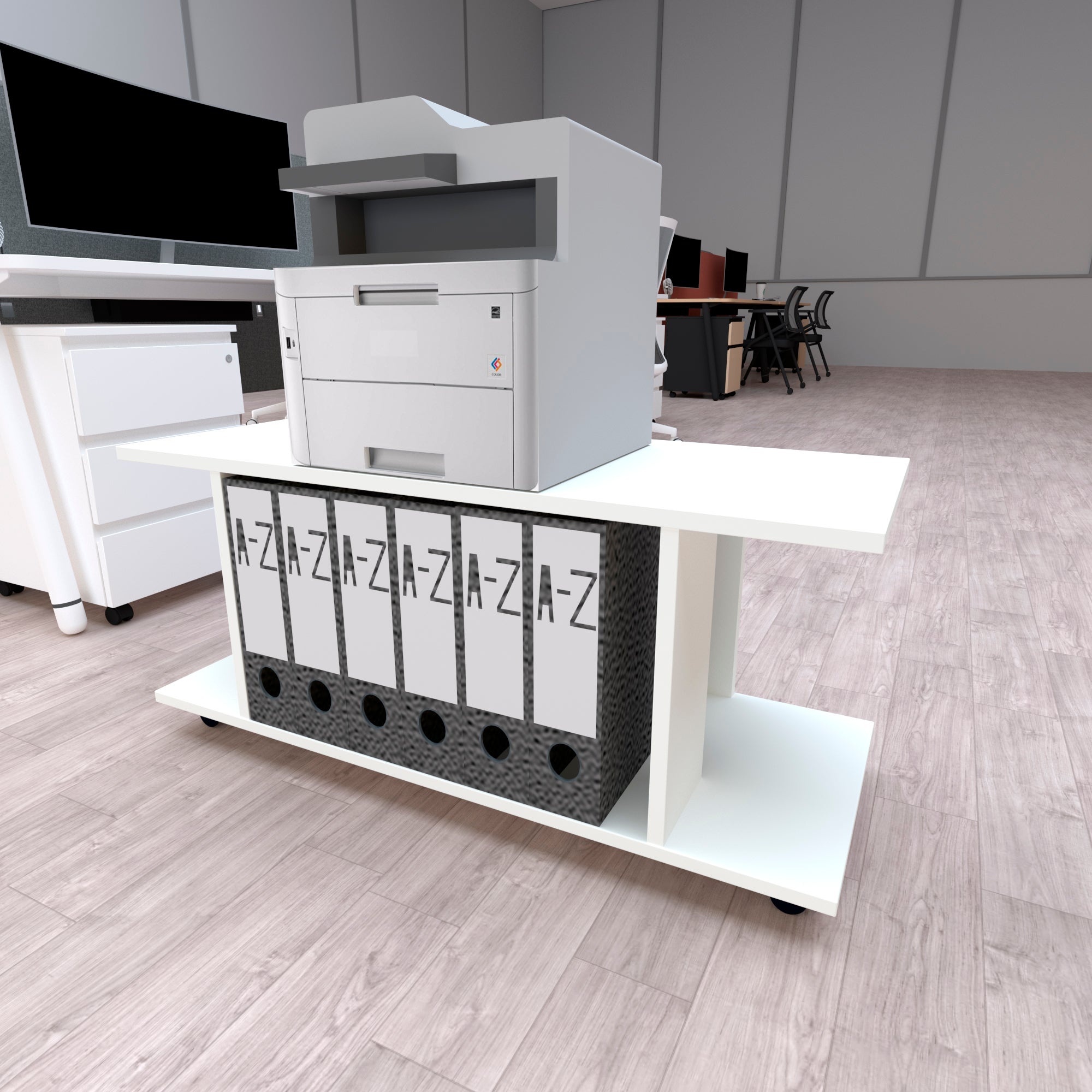 Henor Tavolo Basso su Ruote. Mobile Tv. Legno Mod. Pilar 100 x 40 x 45. ...