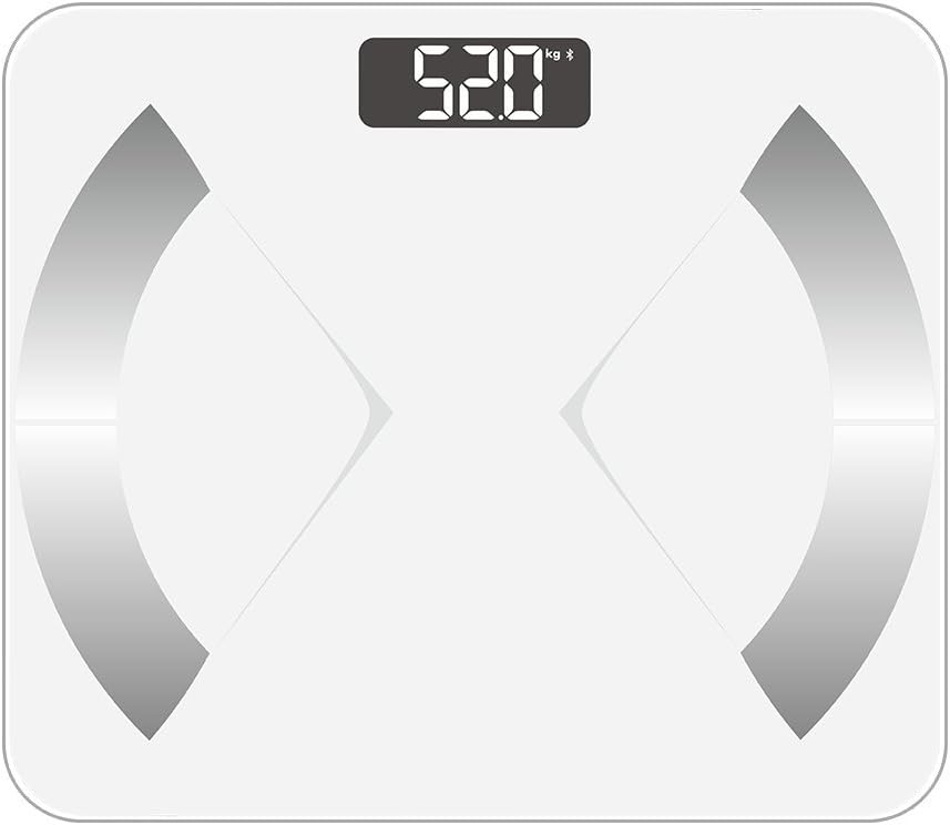 Báscula digital de baño: mide peso, grasa corporal, agua, masa muscular ...