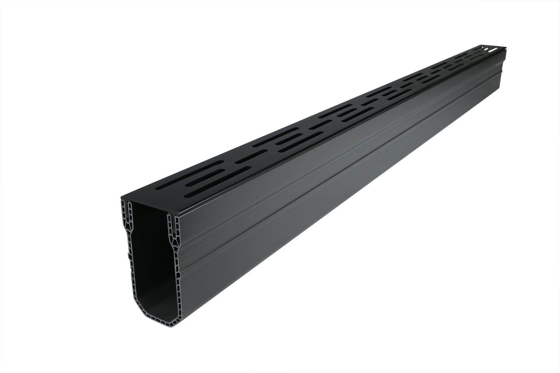 Canalina scolo acqua stretta Nero 1000 x 55 x 100 mm - Per Pezzo ...