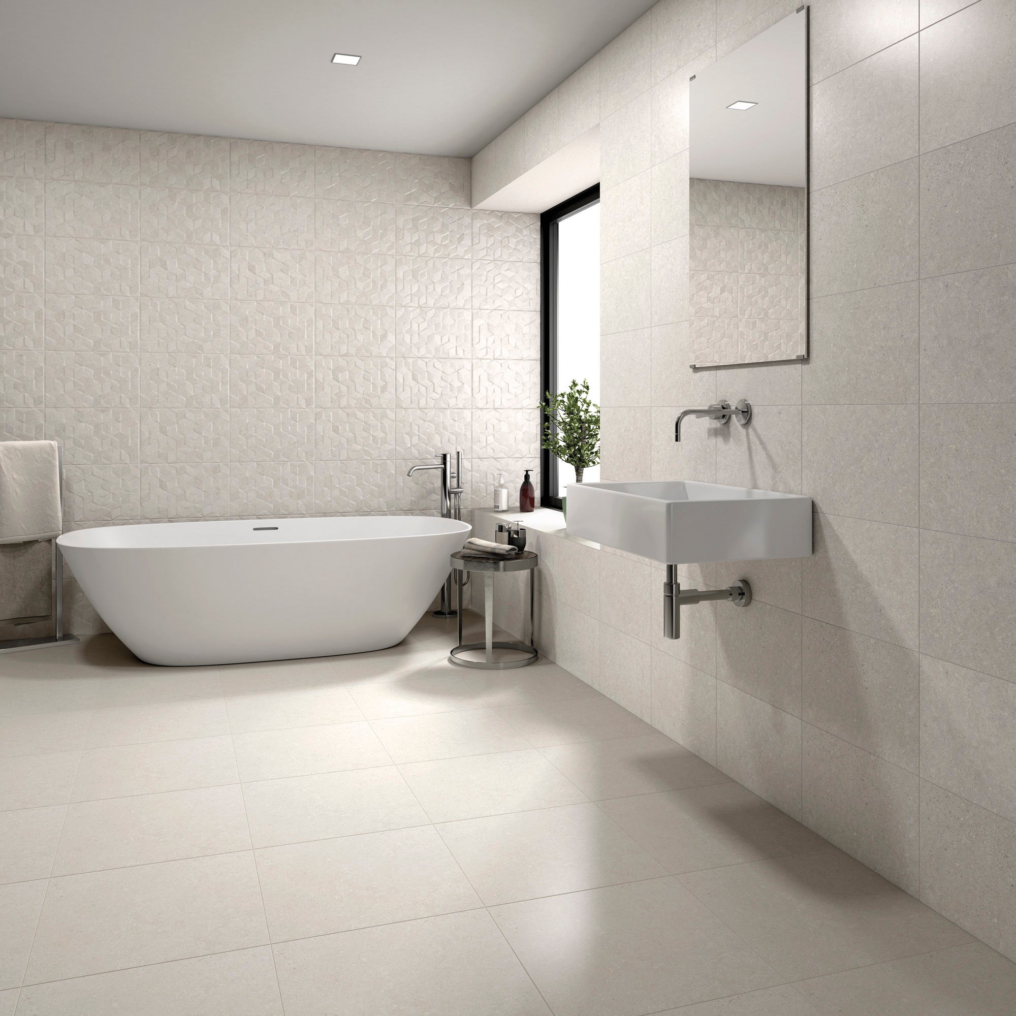 Faïence - ETERNAL STONE - GREY - 27x42 | Leroy Merlin