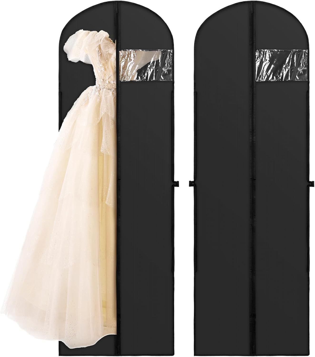 Lot de 2 housses de protection anti-poussière pour robe de mariée, 180 ...