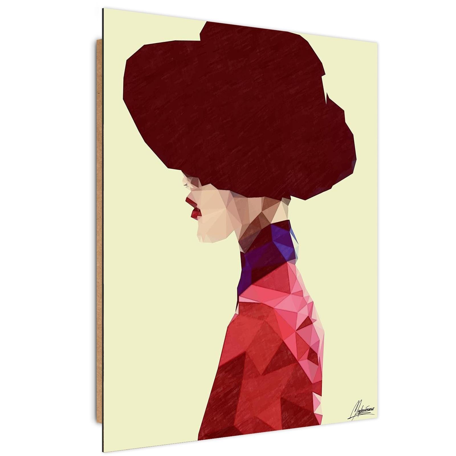Tableau chapeau bois marron - 50 x 70 cm | Leroy Merlin