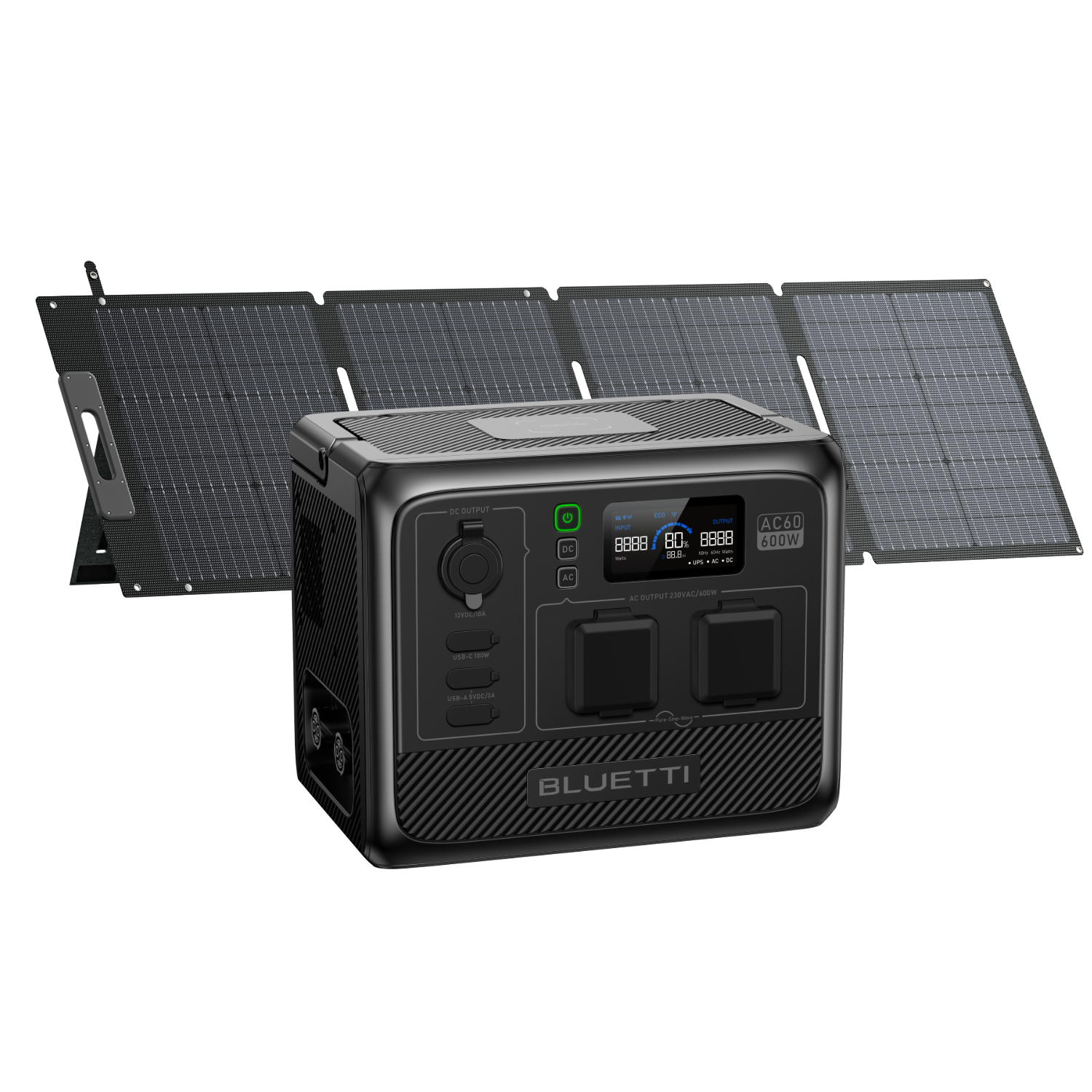 Generador Solar BLUETTI AC60 con Panel Solar SP120L Incluido,403Wh ...