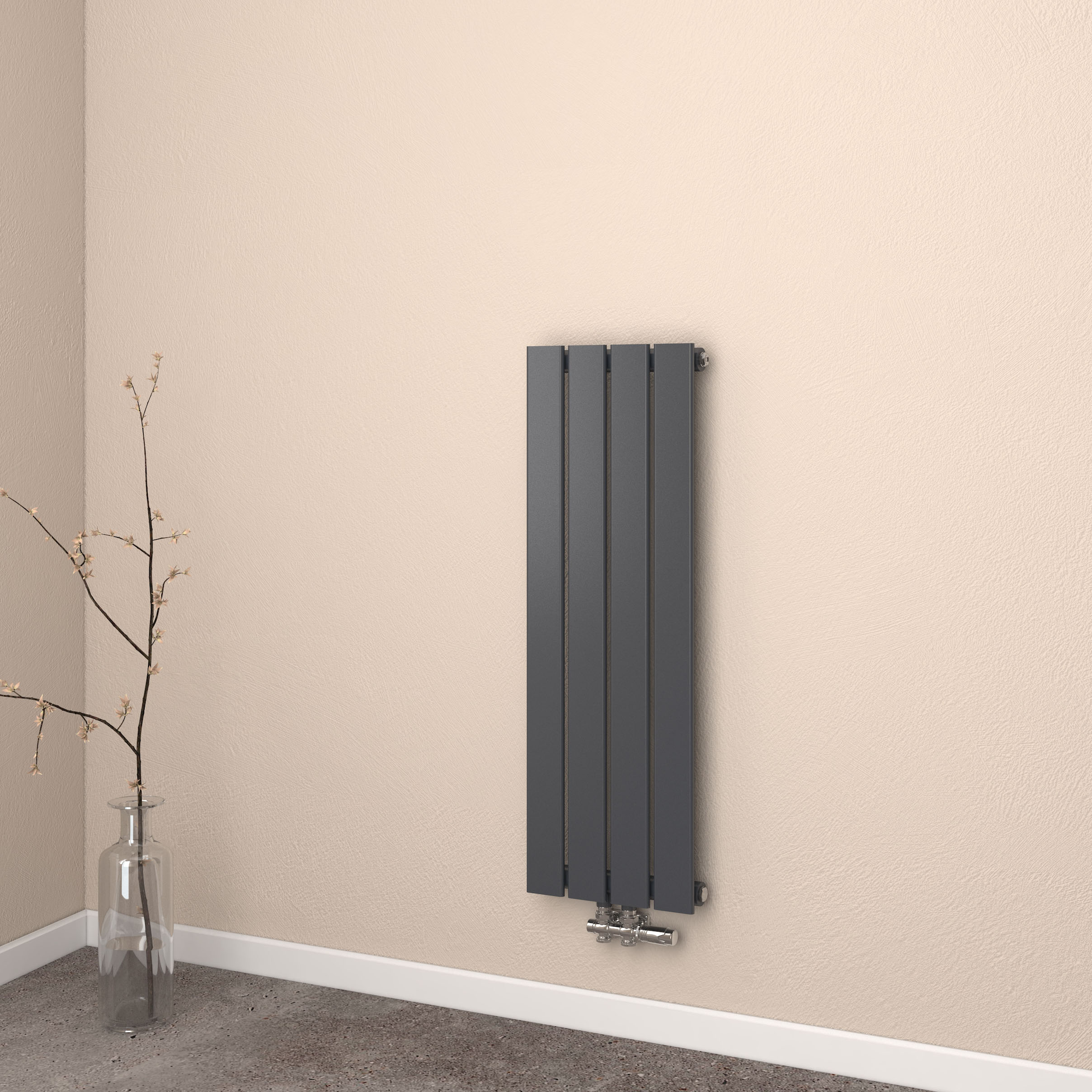 EMKE Radiador de agua caliente, Radiador plano de una capa con conexión ...