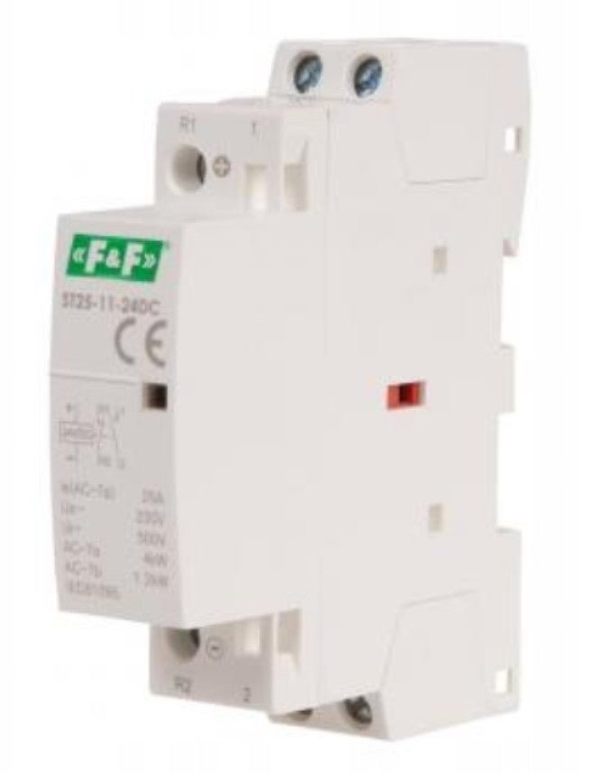 Contacteur modulaire 25a, contacts 1no+1nc 24v dc | Leroy Merlin