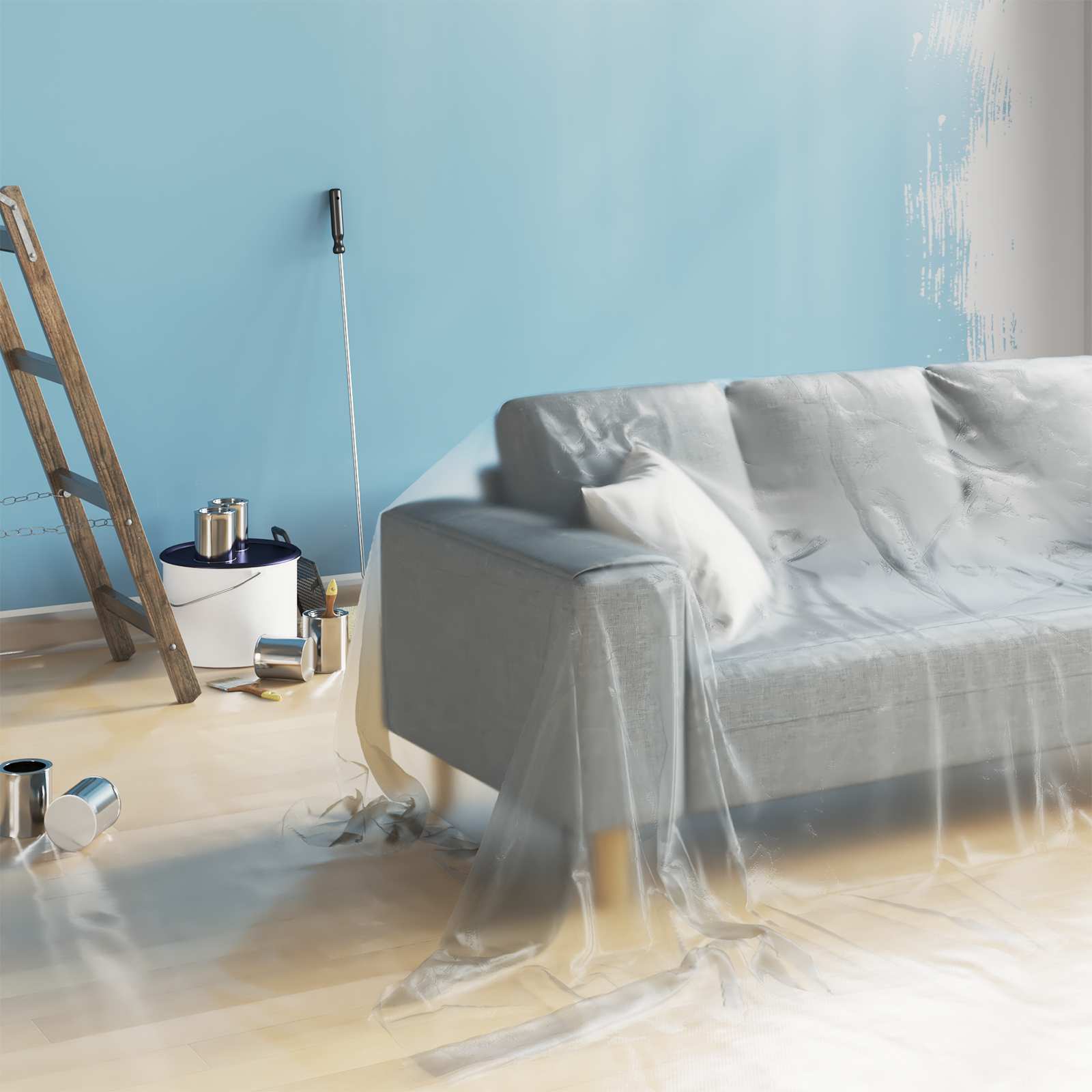 Hoja de polvo 6 pcs Transparente 400 x 500 cm HDPE | Leroy Merlin