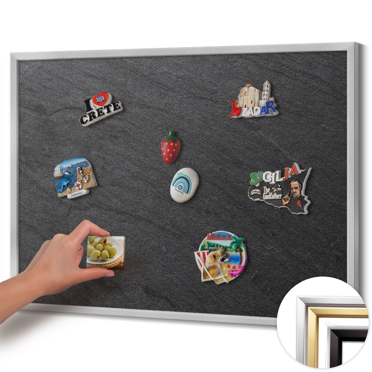 Lavagna magnetica cucina da muro per lista della spesa e ricette ...