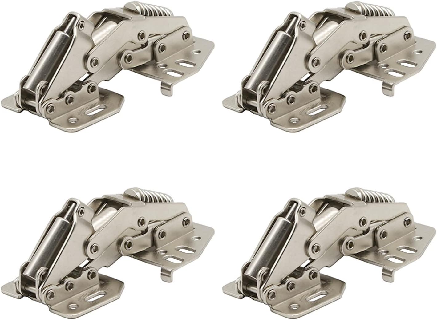 4 PCS Cabinet Hinges Heavy Duty Lid Stay Hinges, Soft Close Lid Hinge ...