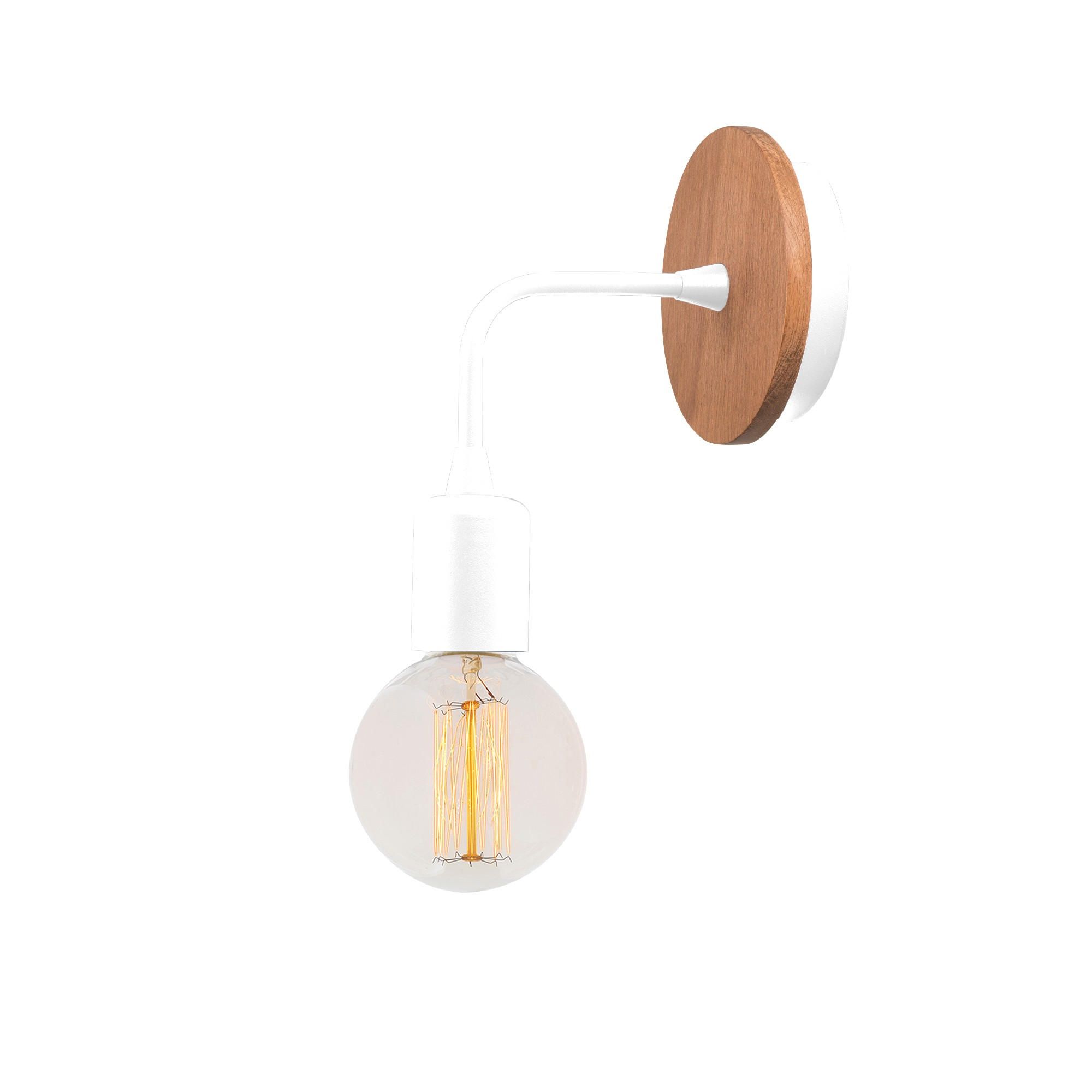 Lámpara de pared Dartini-MR-736 blanco metal madera 10x10x13 cm | Leroy ...