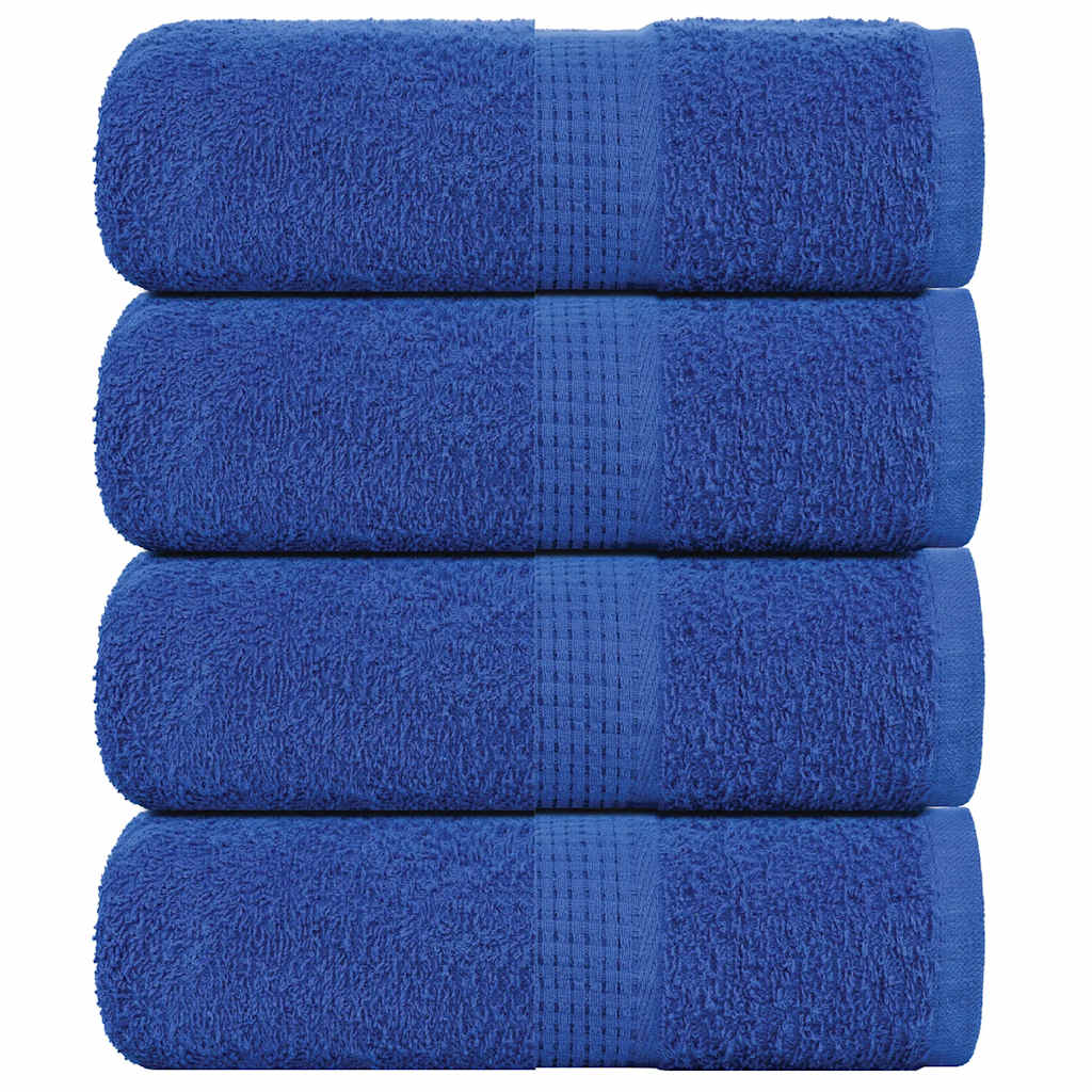 Toallas de baño 4 uds FROGN azul 30x30 cm 100% algodón vidaXL | Leroy ...