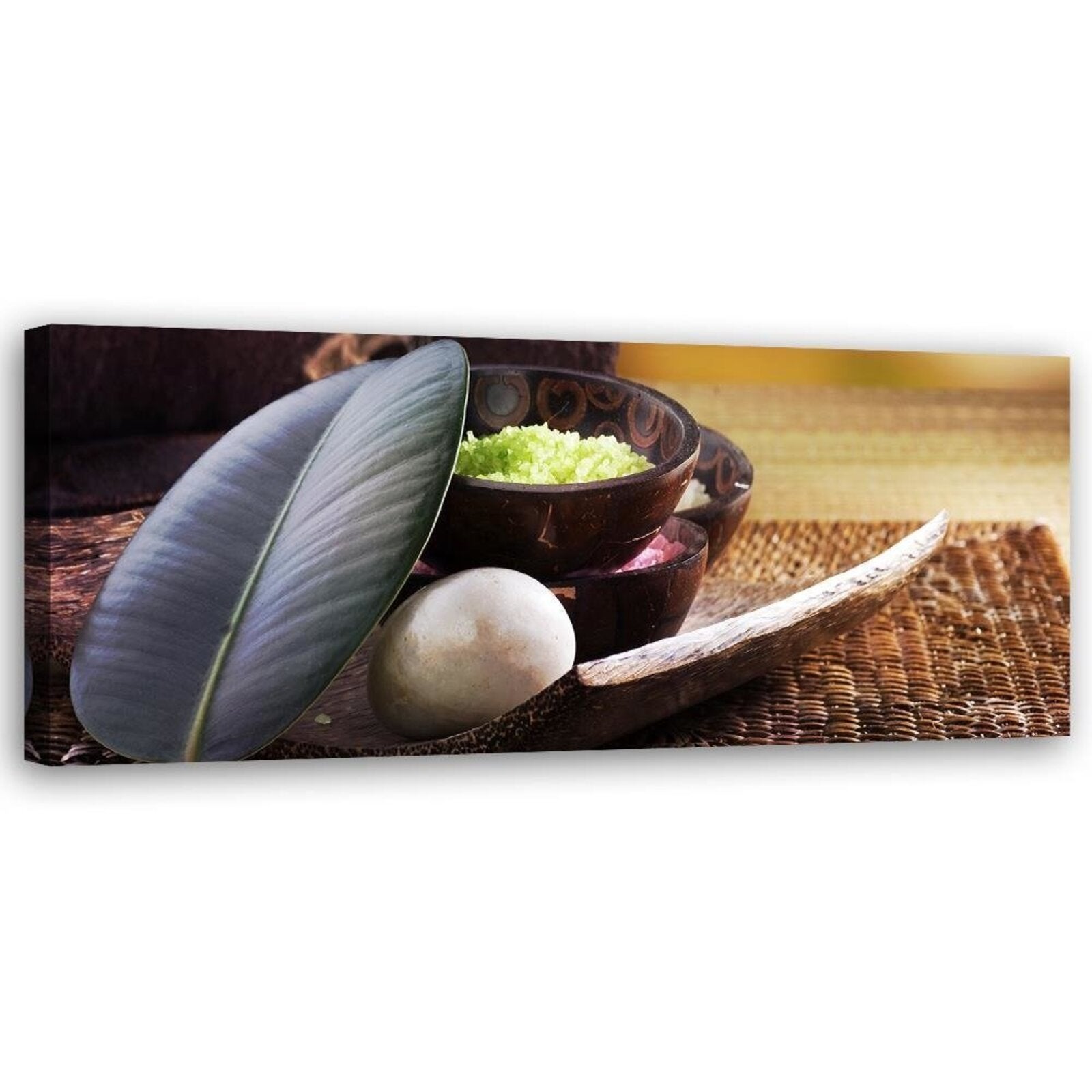 Tableau composition de feuilles - 140 x 45 cm | Leroy Merlin