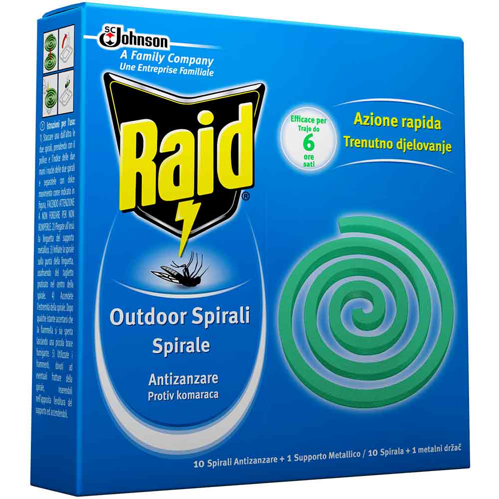 Raid Spirali Antizanzare 10 Pz. Raid 24 Pz | Leroy Merlin