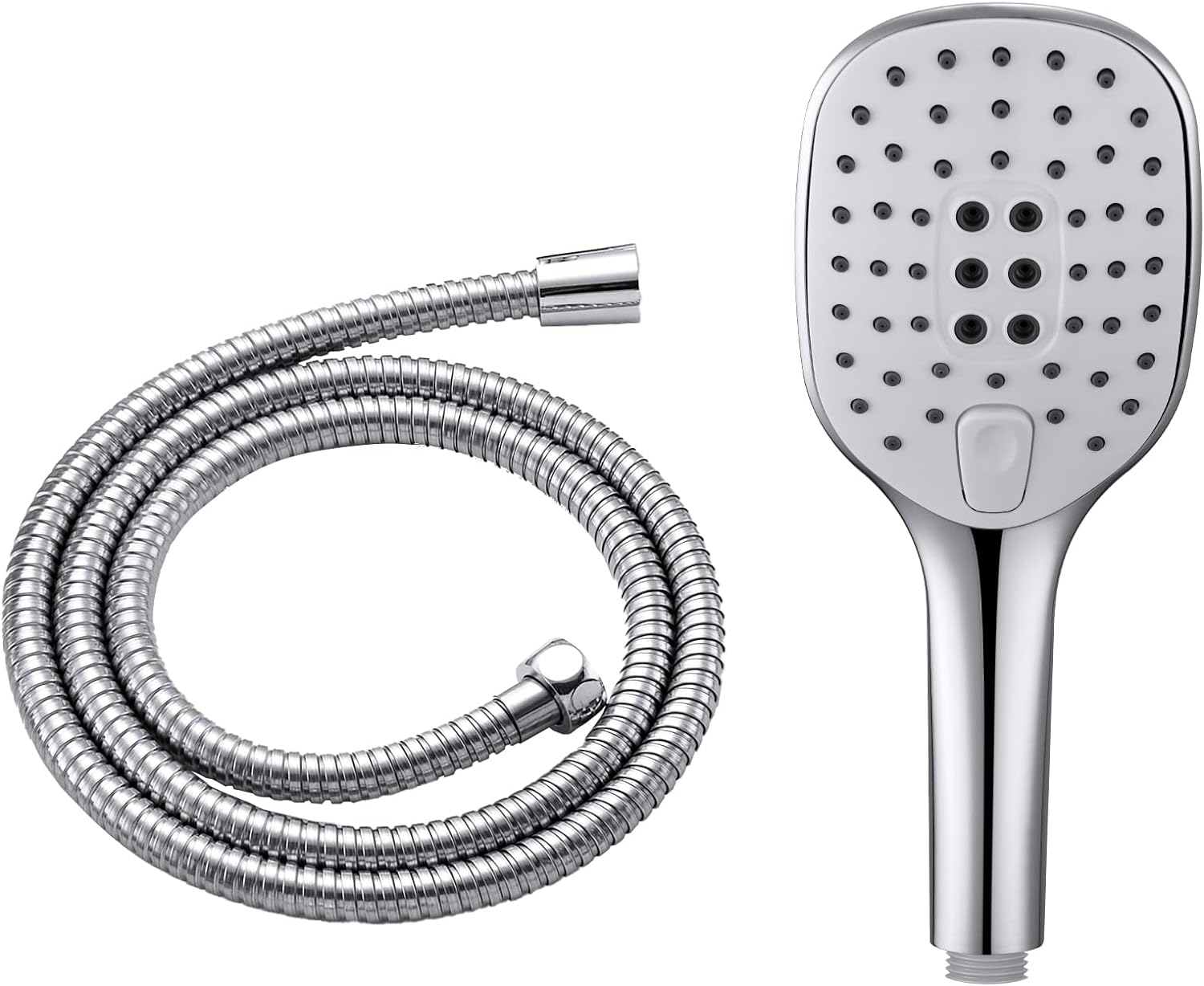 JOHO Ensemble de douche pour Salle de bain,Douchette à main carrée avec ...