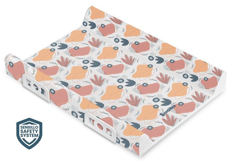 MATELAS À LANGER RIGIDE AVEC SYSTÈME DE SÉCURITÉ - FLEURS DE JARDIN ...