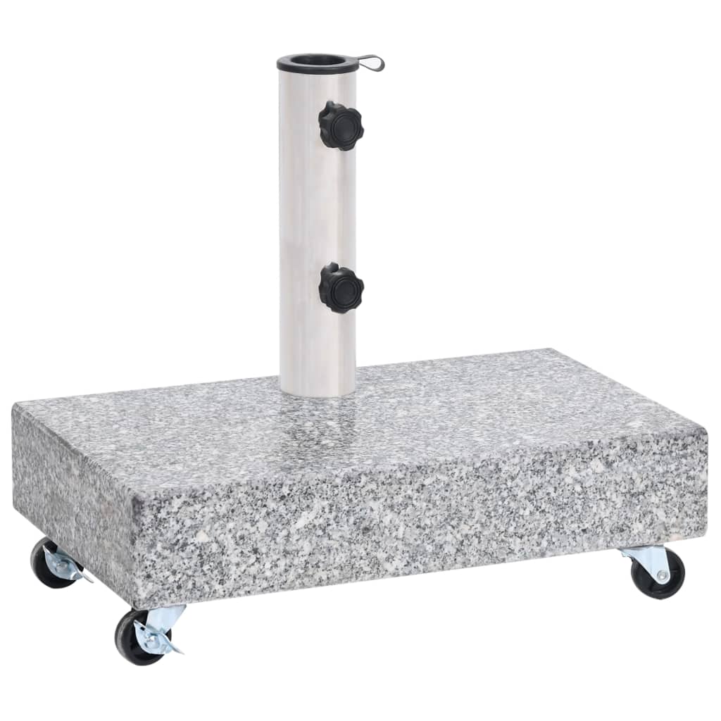 Socle de parasol Gris clair 45x25x8,3 cm Granite | Leroy Merlin