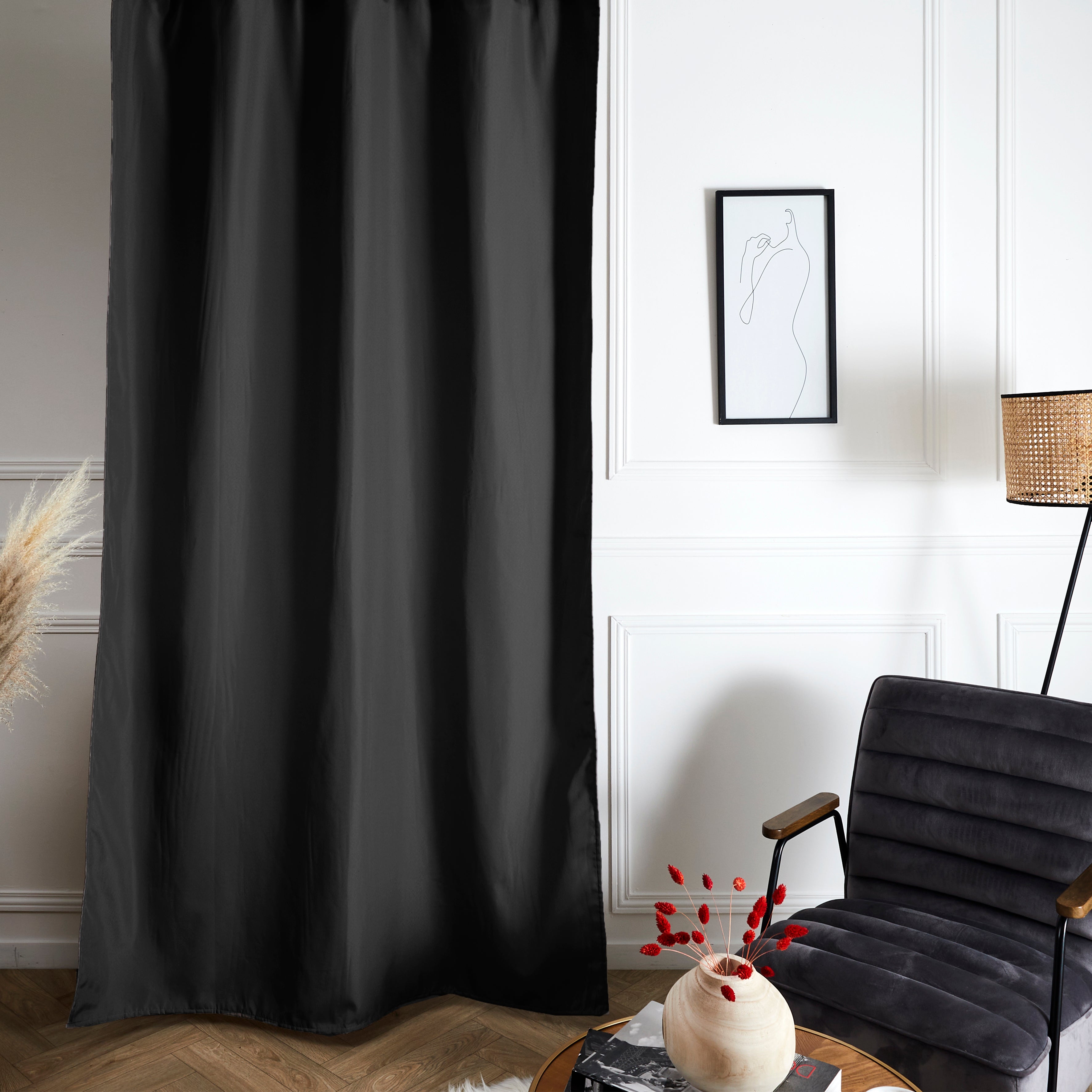 Rideau Isolant - HOME DECO FACTORY - Double Face - Occultant | Leroy Merlin