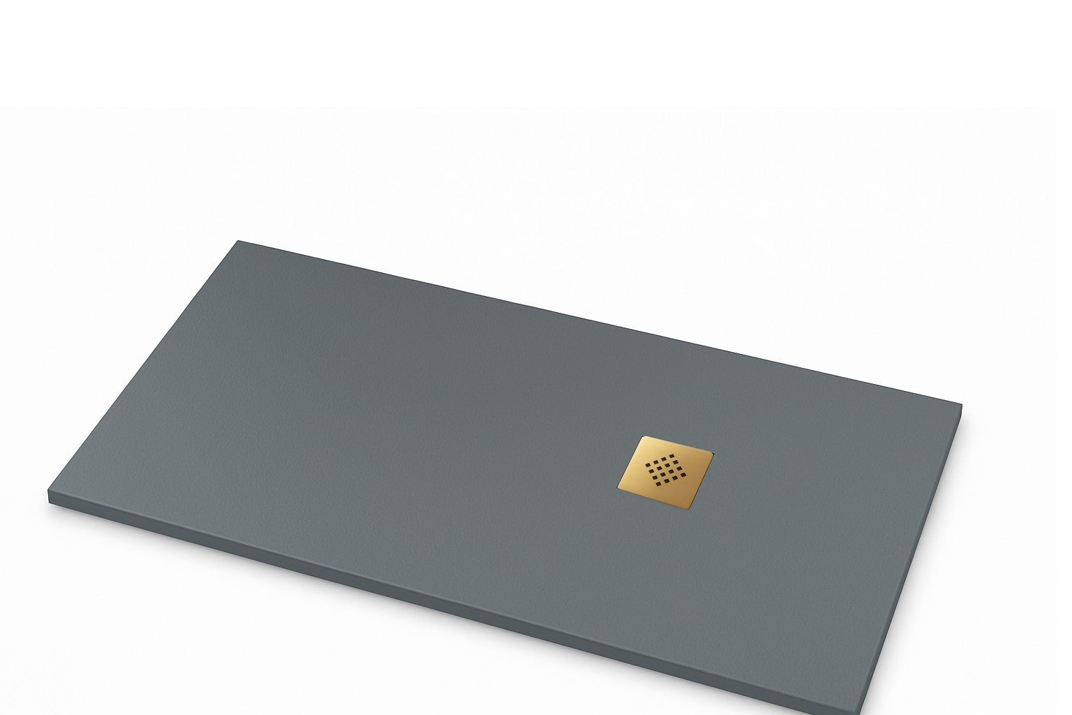 Plato de ducha Ardesia extraplano 60X60 cm color Gris Cemento RAL 7005 ...