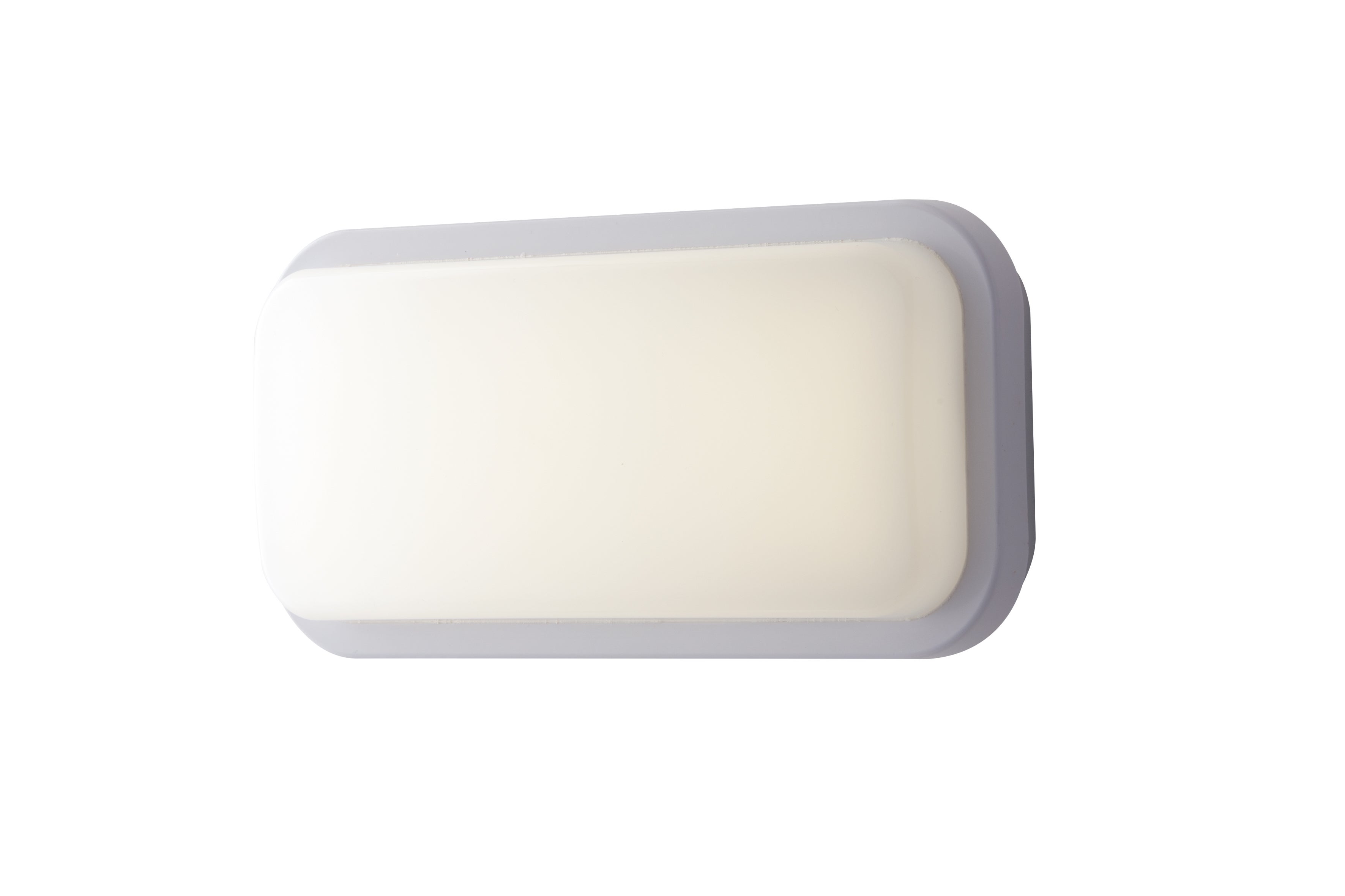 "Plafonnier extérieur LED rectangulaire blanc SHELLY 15W CCT 3000K ...