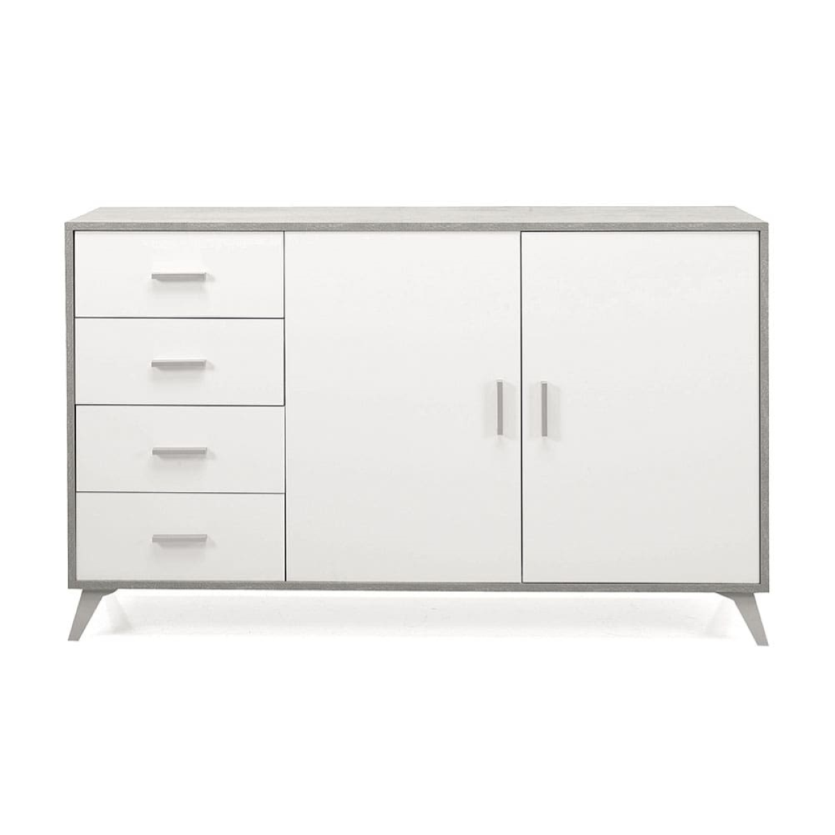 Buffet ARIEL en mélamine,Ciment | Leroy Merlin