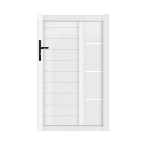 Portillon battant manuel PVC blanc ARLES INSERT L 100 x H 140 cm ...