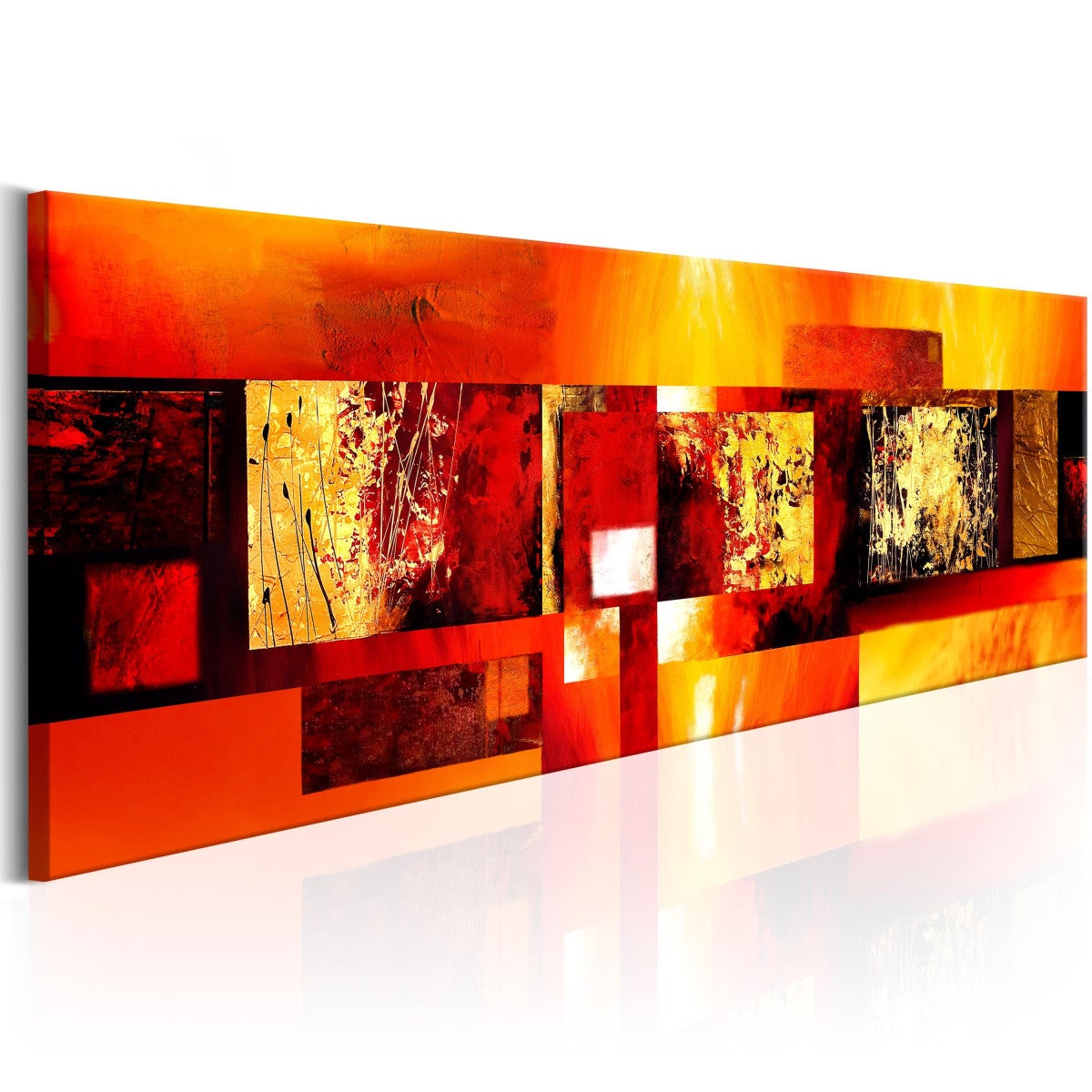 Tableau Imprimé "Golden Spell" 50 x 150 cm | Leroy Merlin