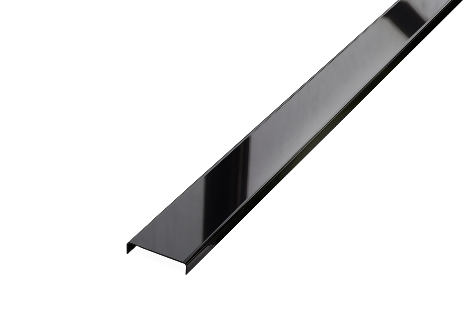 Perfil C de acero inoxidable rectificado negro pulido - 2700 mm x 40 mm ...