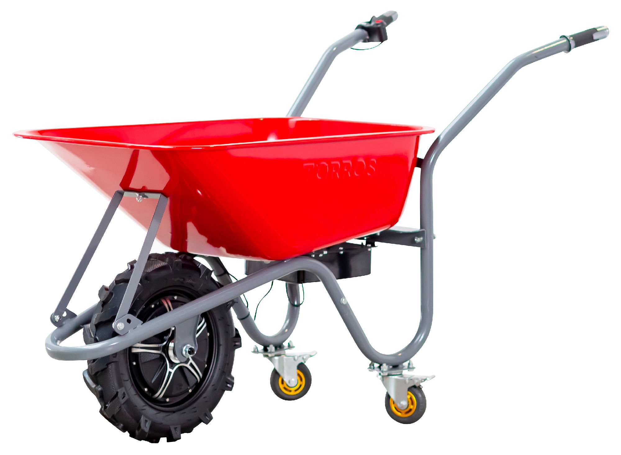 Brouette électrique 80L 150KG - batterie 40V / 6Ah Torros EK150F2 ...