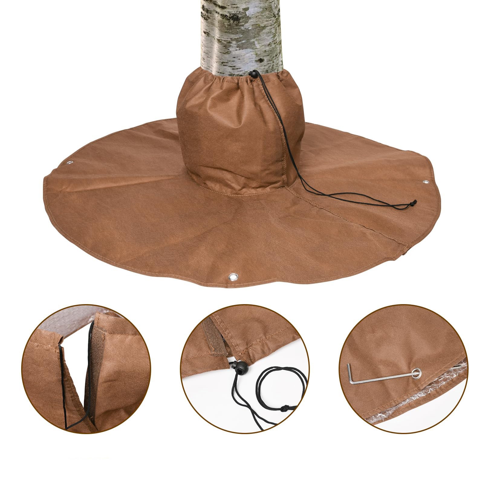 Housse de protection contre le froid pour racines de plantes, pour ...