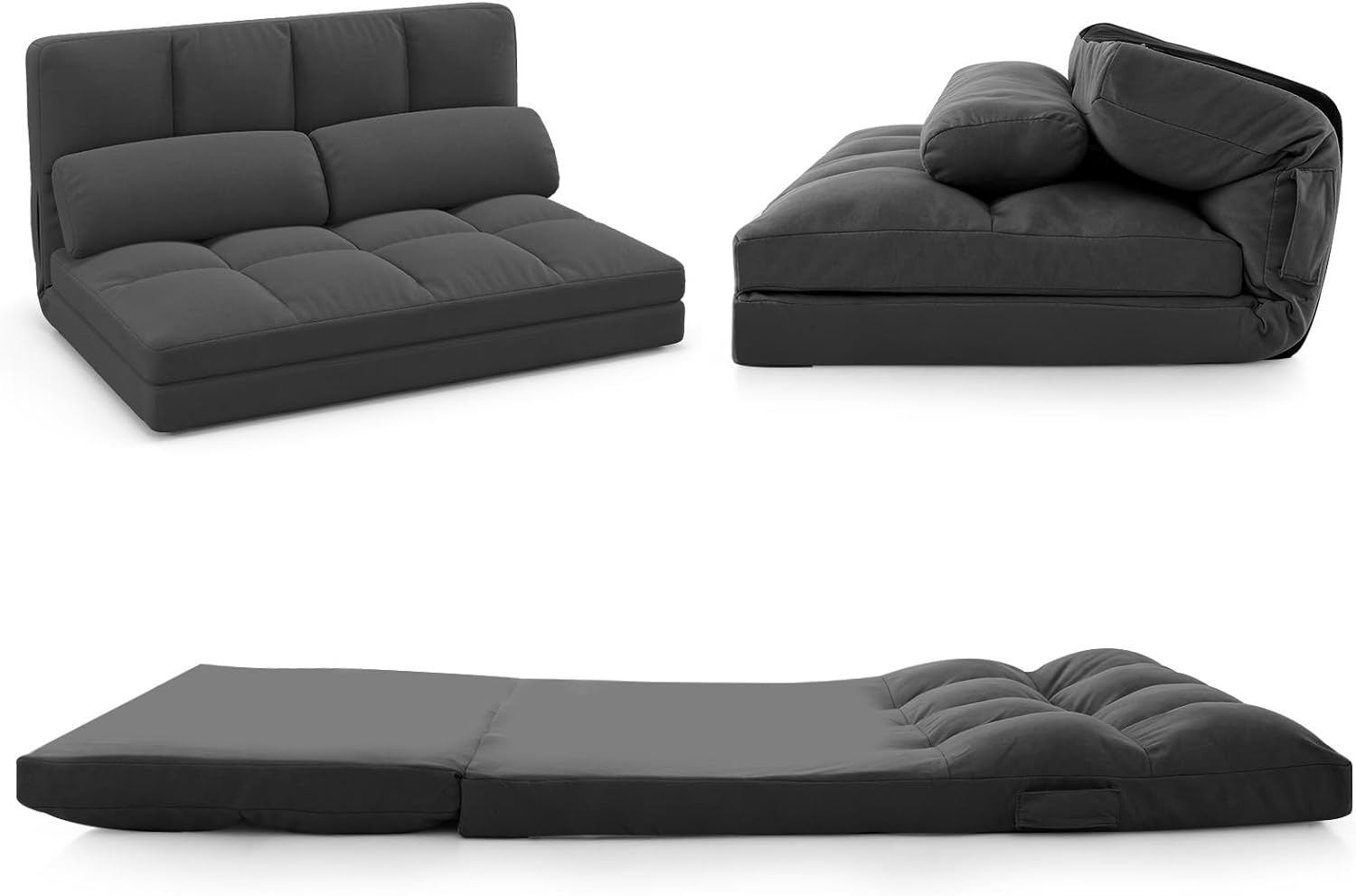 Canapé-Lit Paresseux Pliable, Canapé Convertible avec Dossier Réglable ...