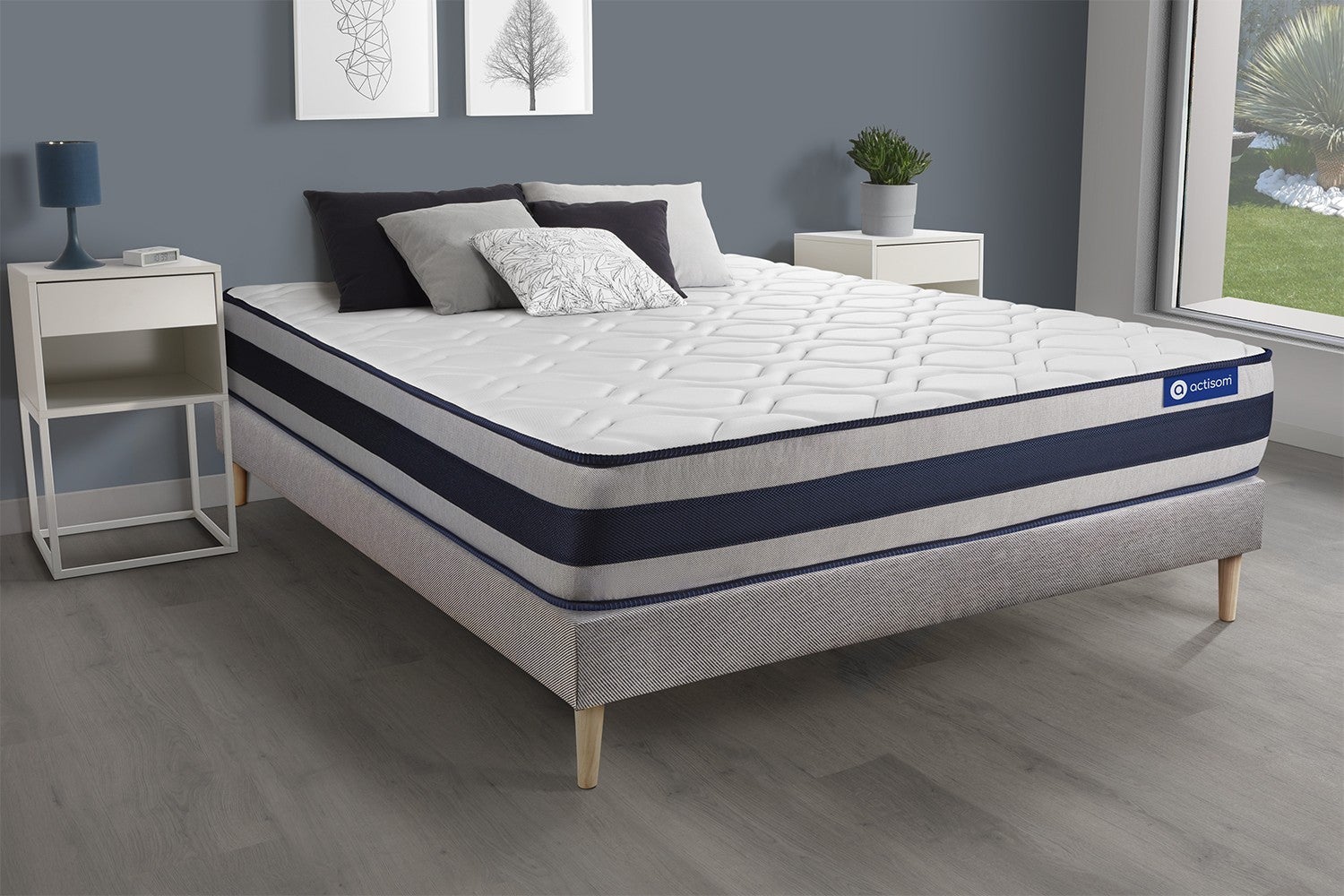 Ensemble matelas 140 x 190 cm Actiflex ergo - Ressorts ensachés et ...