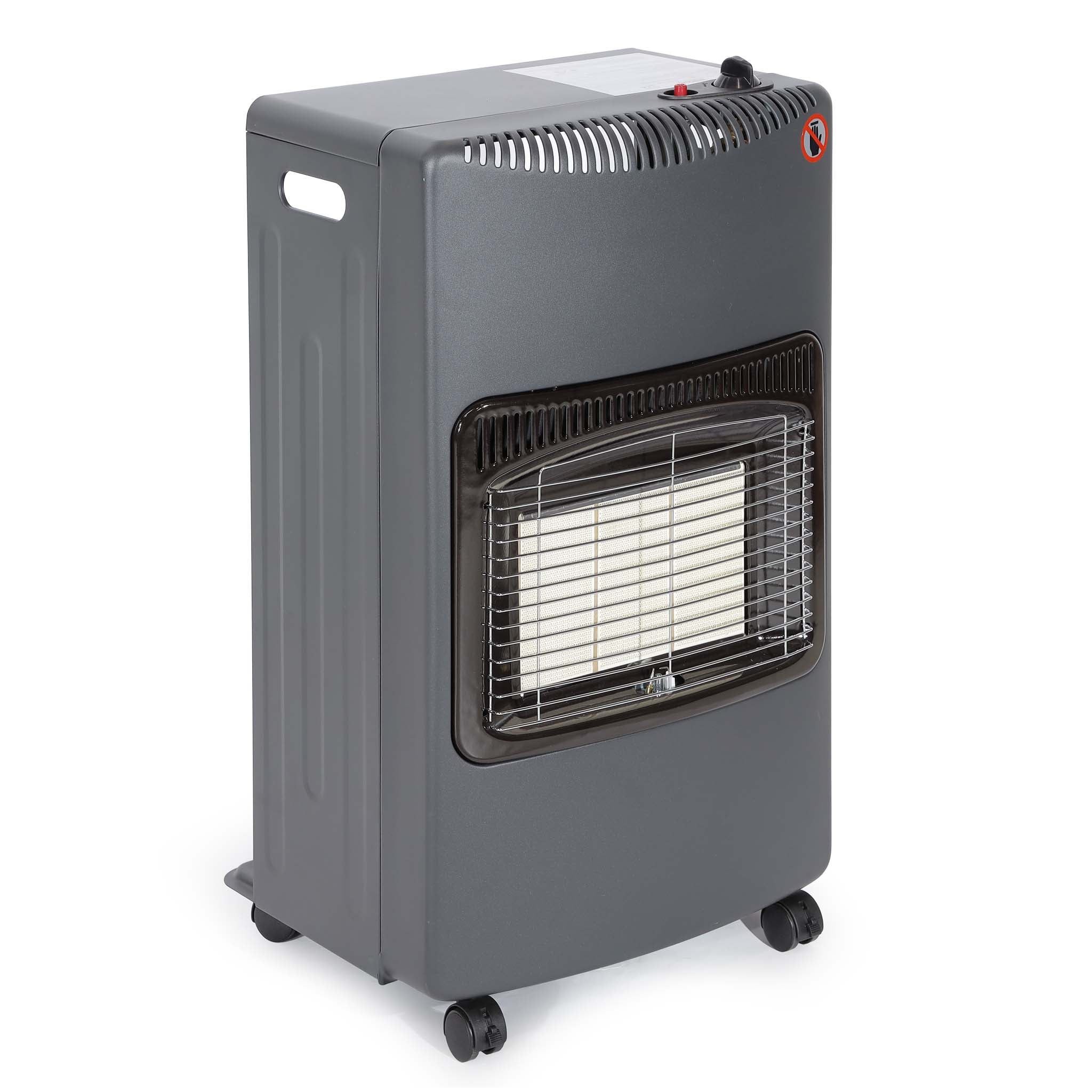 Wiltec Stufa a gas infrarossi 4,2K W, pieghevole, con rotelle, 3 ...