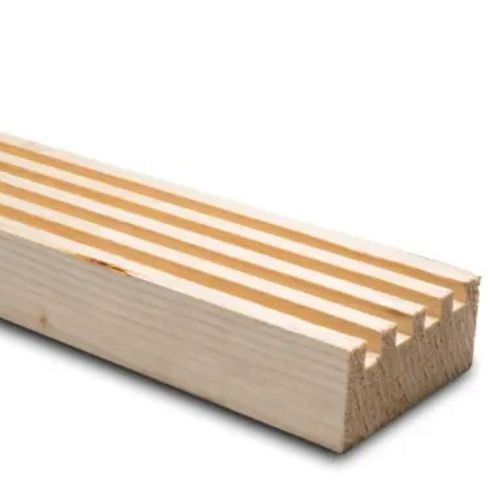 Pack 10 unidades Premarcos Perfil de Madera de Abeto 77x34x2240 mm ...