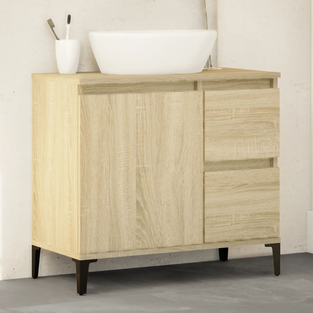 Mueble de baño roble Sonoma 65x33x60 cm | Leroy Merlin